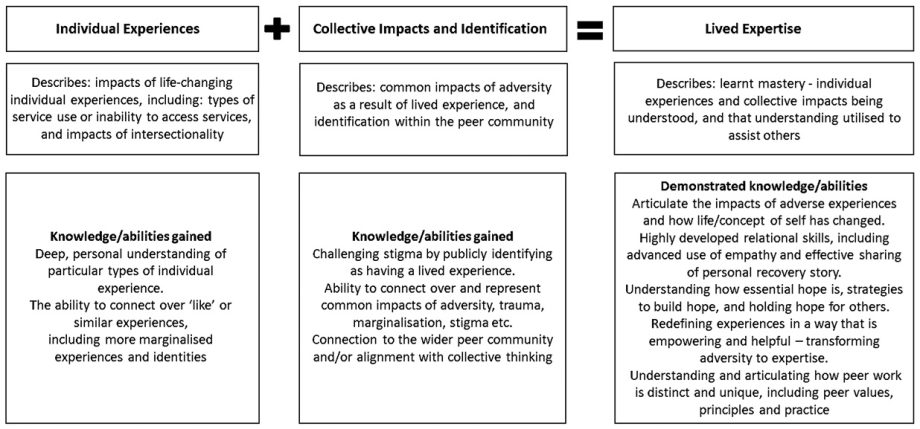 Model for Understanding Lived Expertise - Lived Experience Leadership